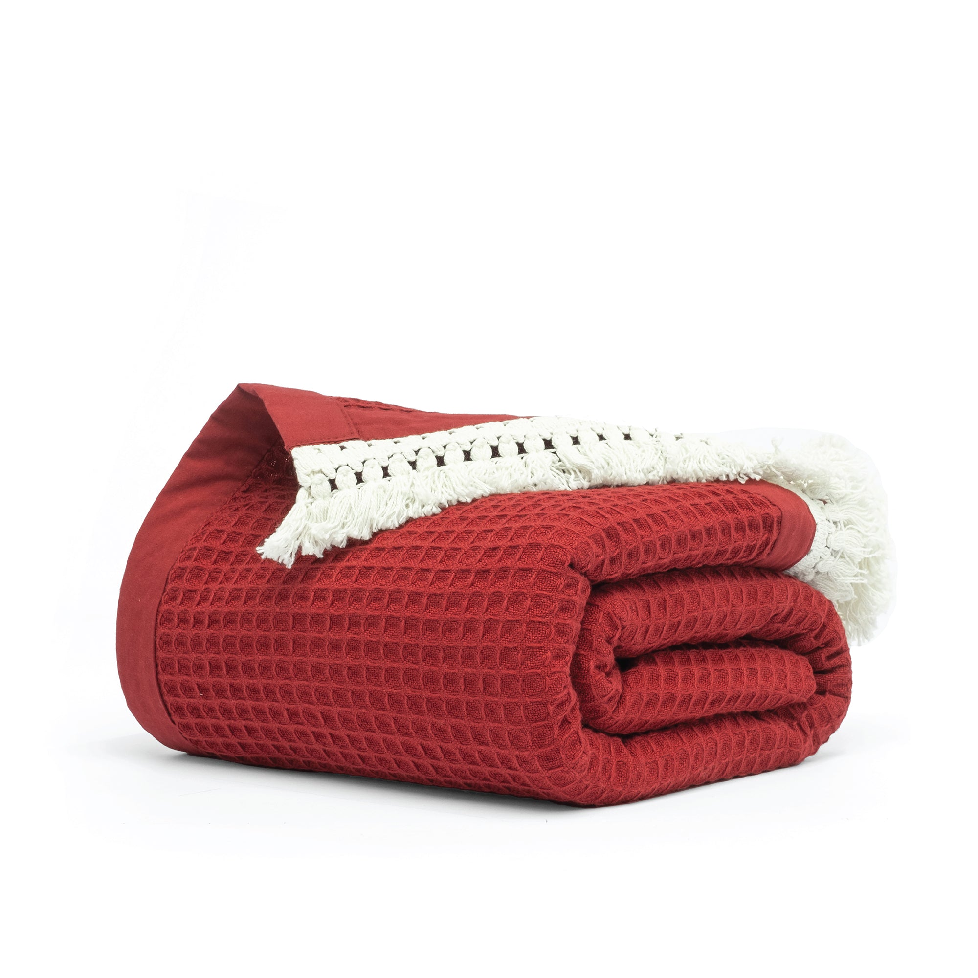 Organic Cotton Blanket | GOTS Certified Waffle Throw | Salt Earth